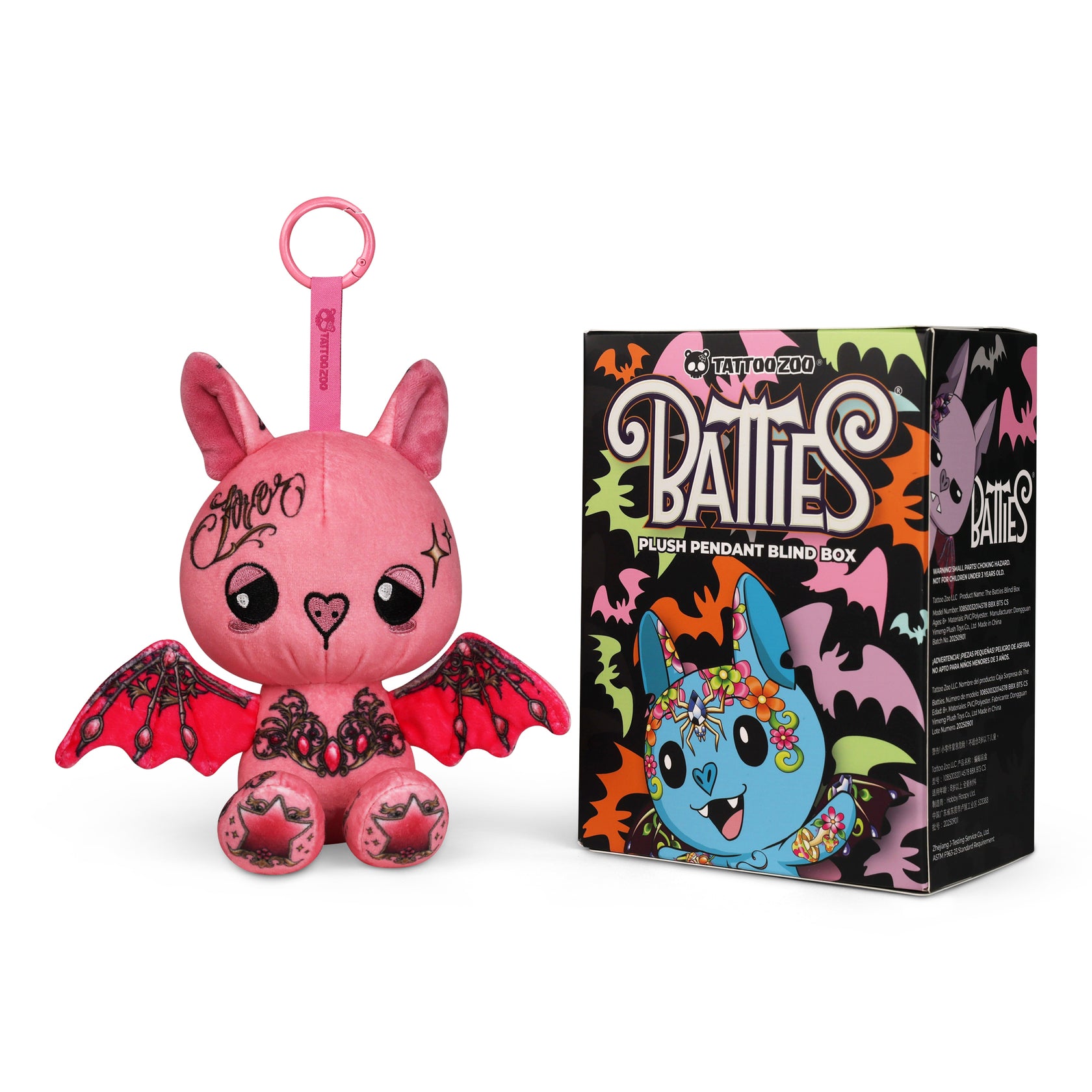 Batties Plush Pendant Blind Box – Tattoo Zoo