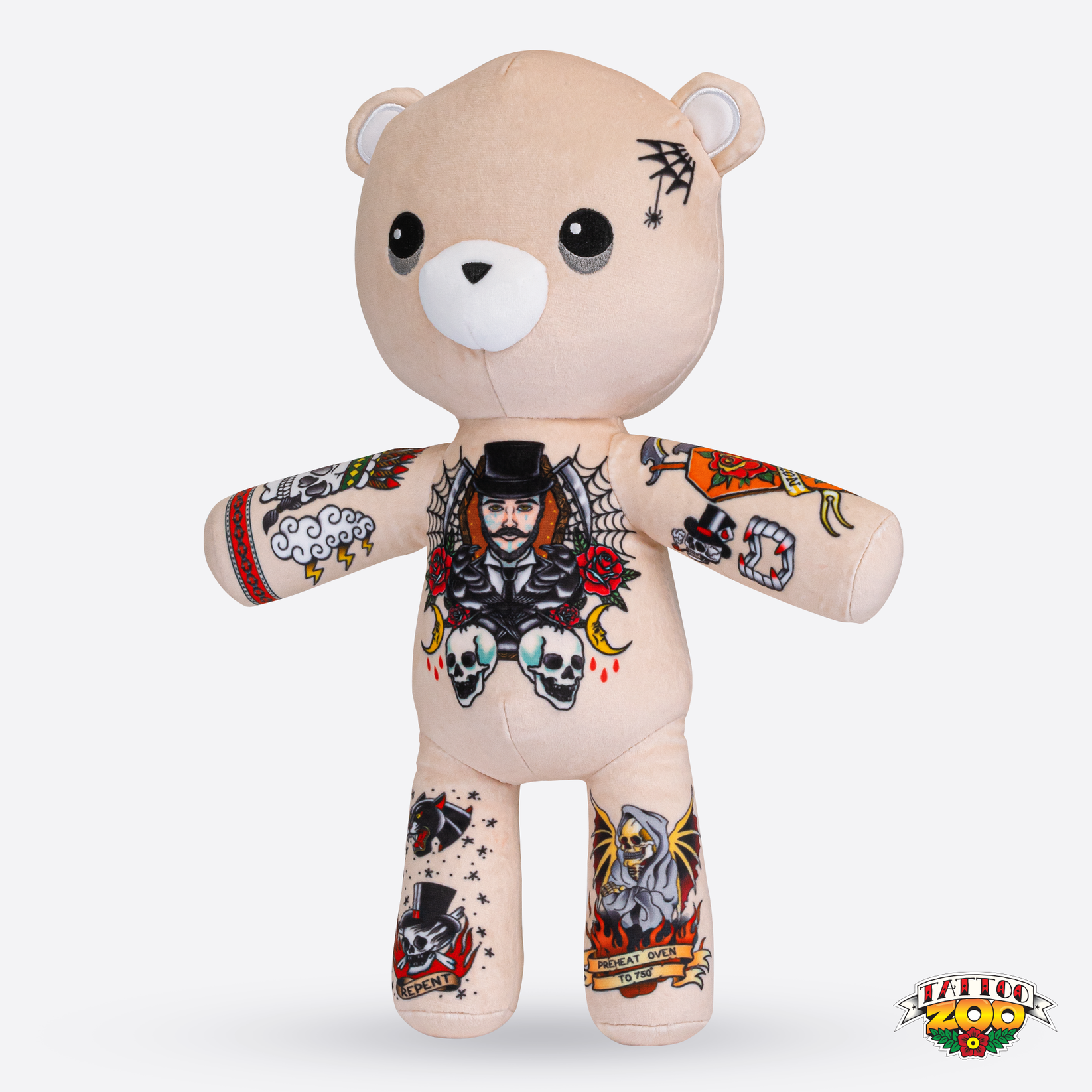 Theodore the Undertaker Bear – Tattoo Zoo